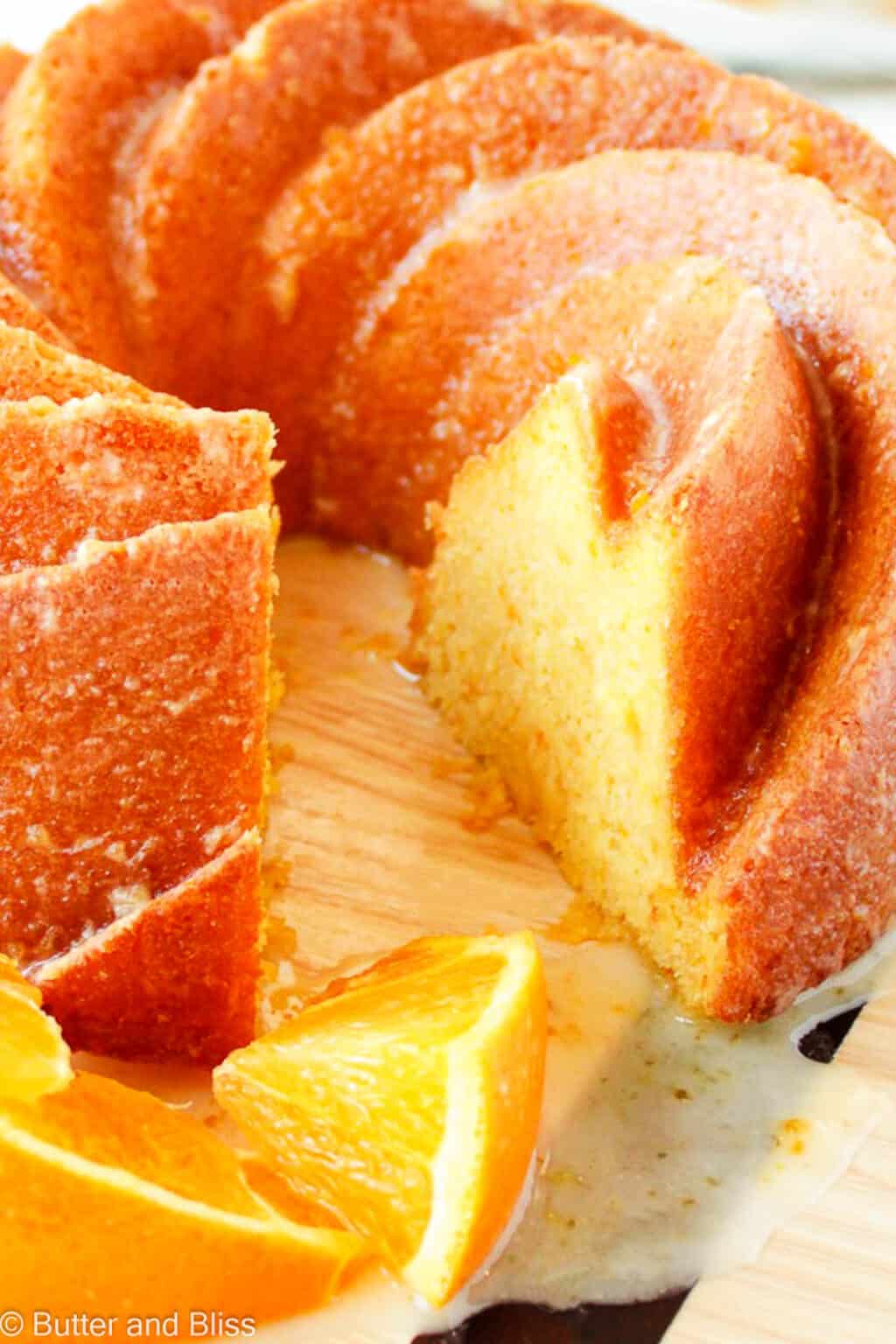 Whole Orange Butter Cake Recipe