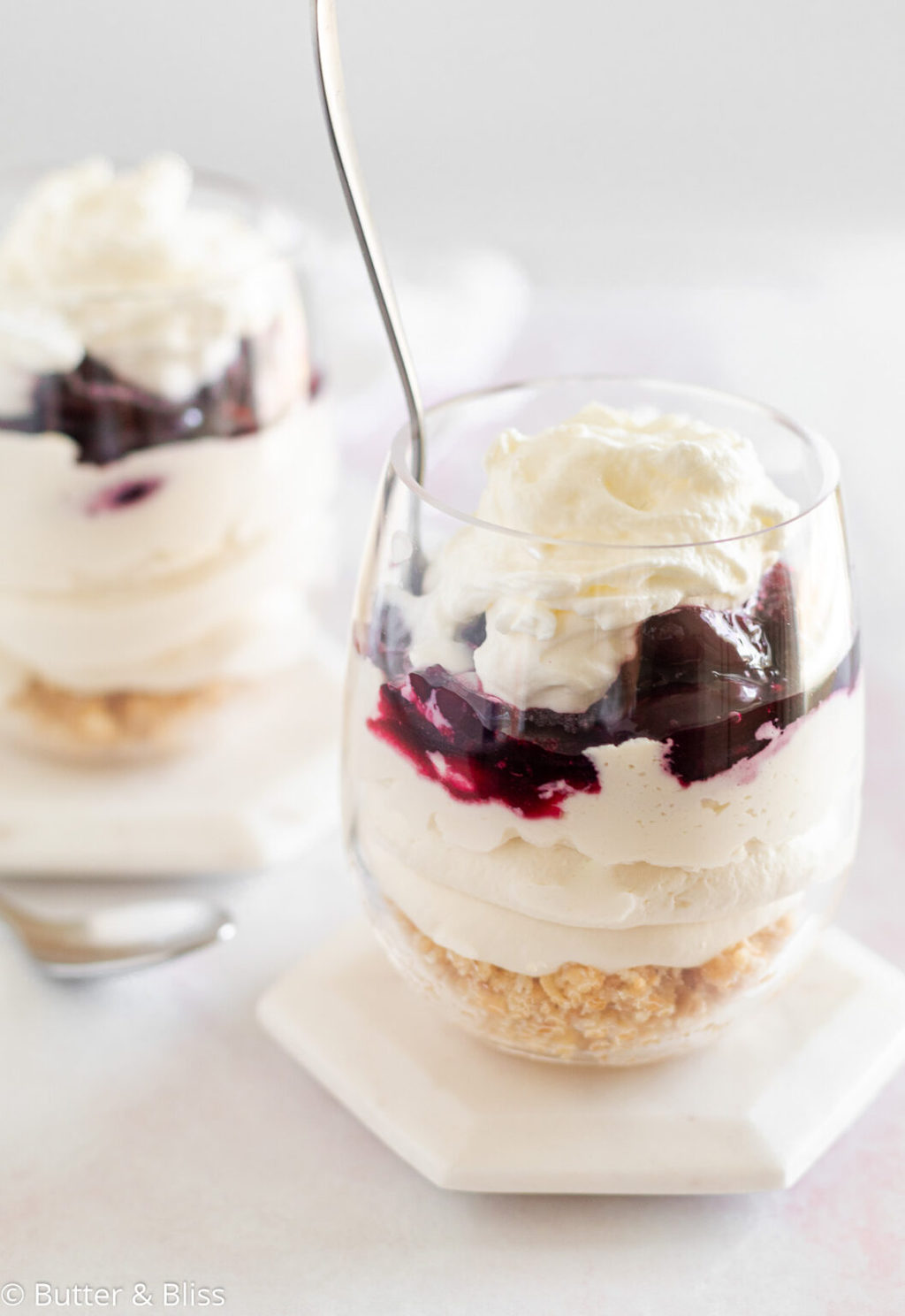No-Bake Cherry Cheesecake Parfaits
