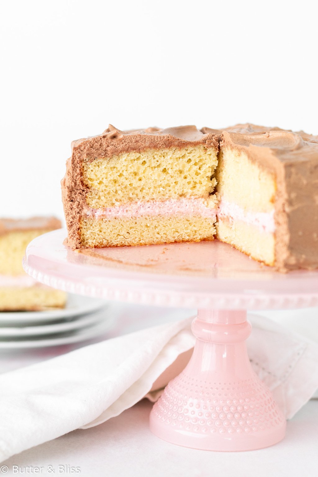 Small Yellow Birthday Cake