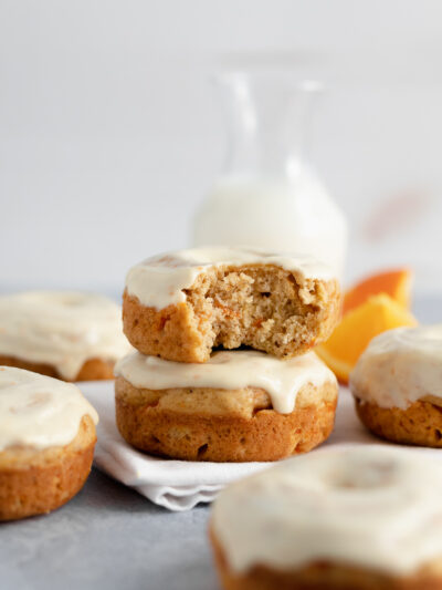 Carrot Cake Small Batch Baked Donuts