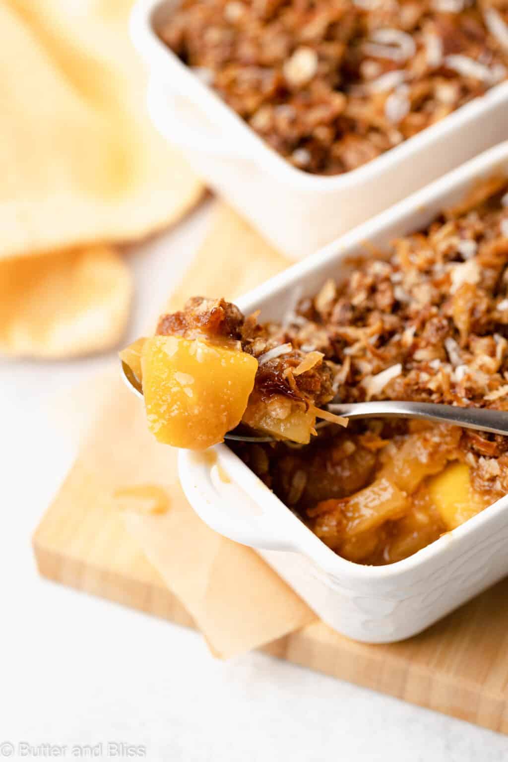 Pineapple Mango Gluten Free Crisp For Two