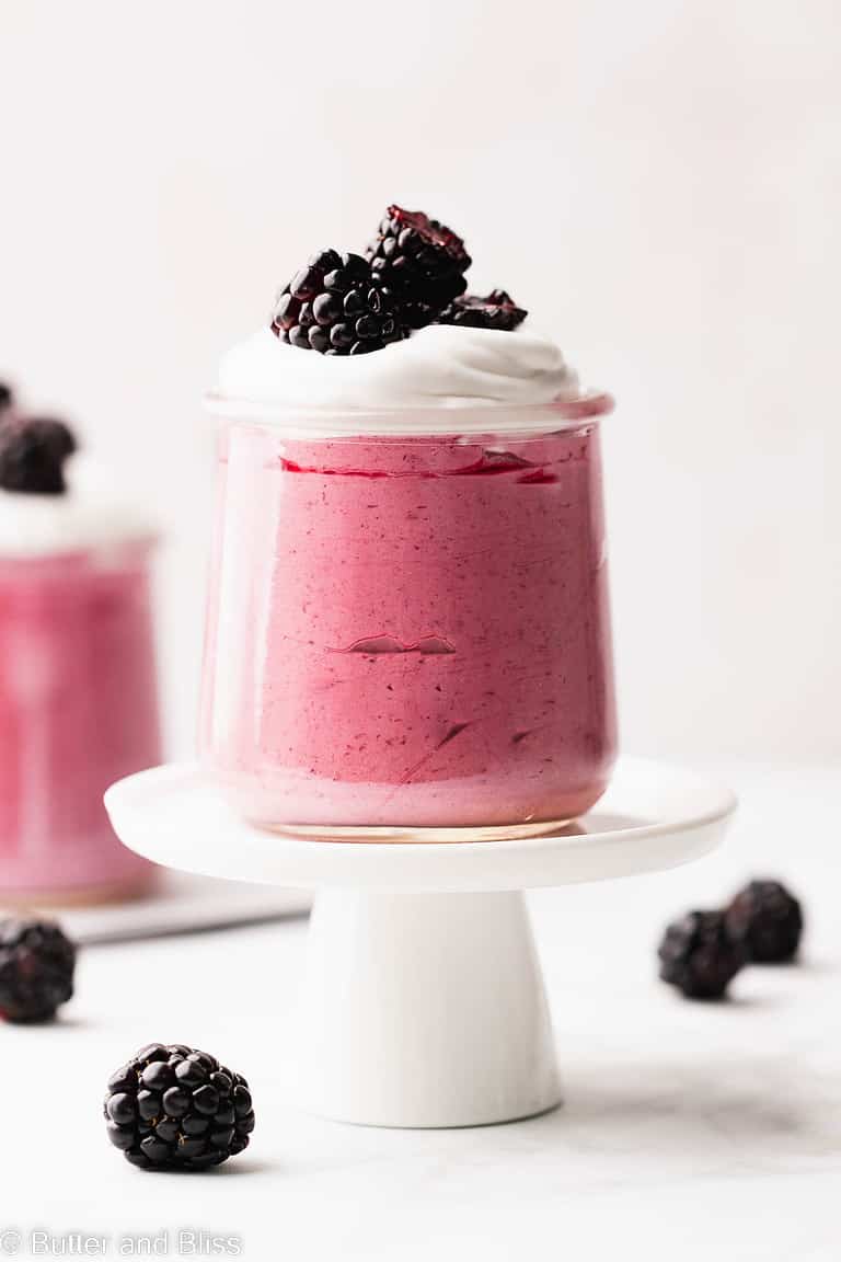Dairy Free Blackberry Mousse