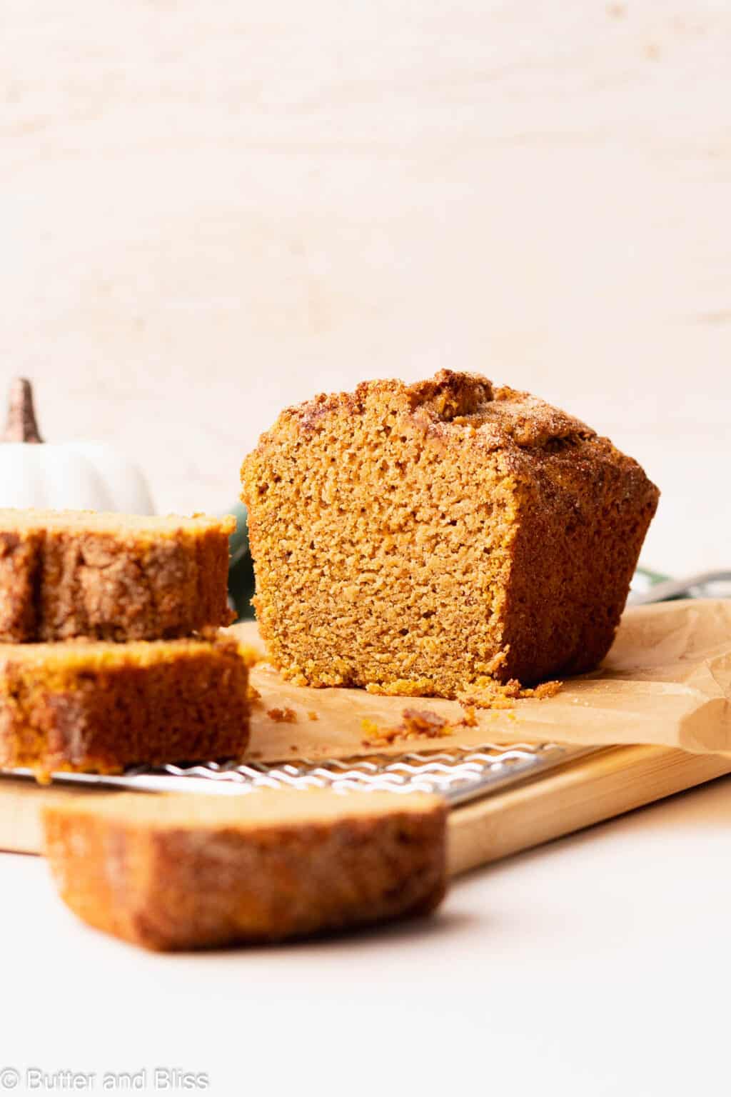 Cinnamon Swirl Pumpkin Bread Mini Loaves