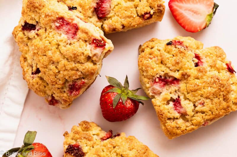 Small Batch Strawberry Scones Recipe
