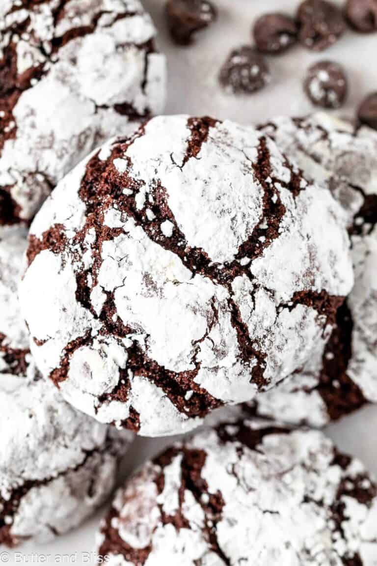 Small Batch Chocolate Crinkle Cookies